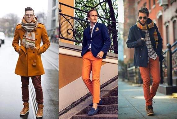 رنگ سال 2024، ترند استایل مردانه با رنگ هلویی مخملی و ترکیبات رنگی برای ...